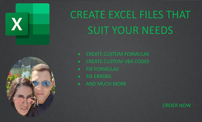 Create your custom excel spreadsheet by Nicolasraphael | Fiverr