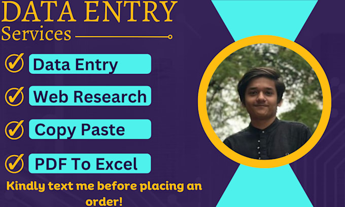 Do data entry, web research, copy paste and excel data entry by Costa_03 | Fiverr