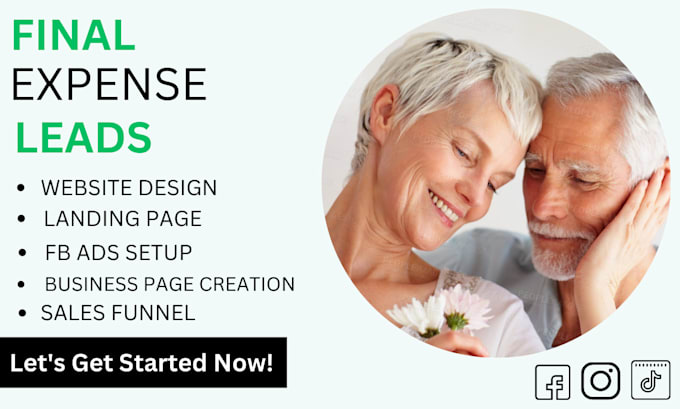 Final expense leads burial insurance final expense landing page website ...