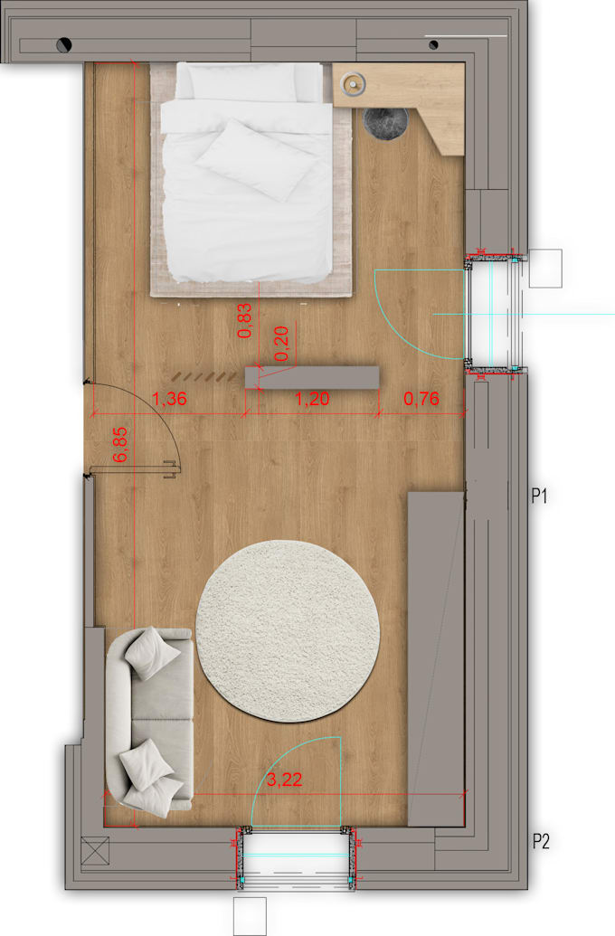 Redraw 2d Floor Plan By Mariangelabisc Fiverr