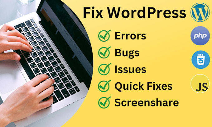 Help you fix your wordpress website bugs and issues by Muazzamuk | Fiverr Help you fix your wordpress website bugs and issues by Muazzamuk | Fiverr