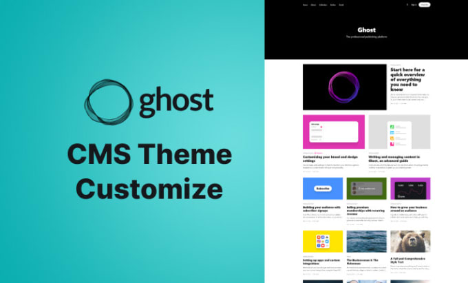 Design and develop customize ghost cms theme for your website by Coder ...