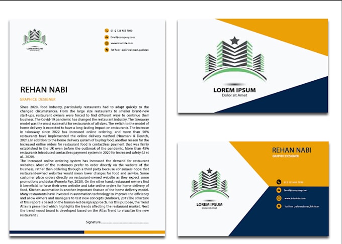 Professional business card and letterhead design on fiverr by Pixum_fx ...