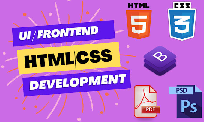Develop ui and frontend with html css and bootstrap by Aliansari2566 | Fiverr