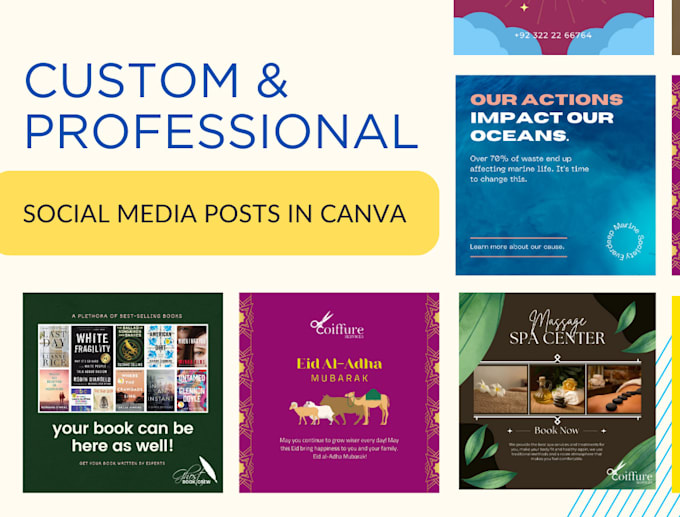 Design social media posts in canva by Anumaltaf | Fiverr