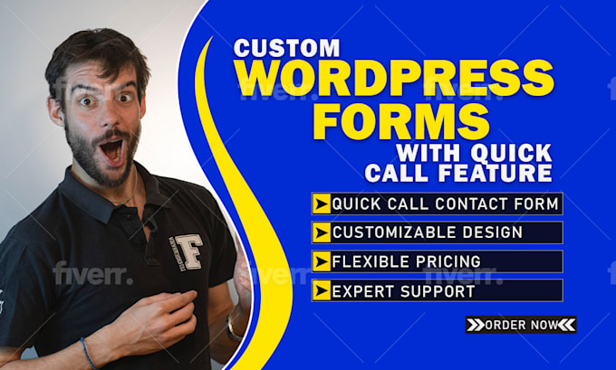 Create custom wordpress forms with quick call feature by Jonesisaiah2 | Fiverr