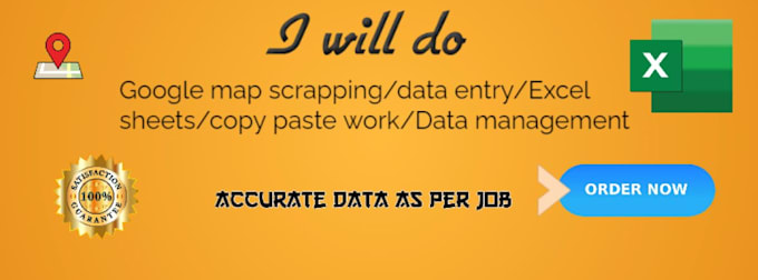 Do google map scraping and do data entry as per your job by ...
