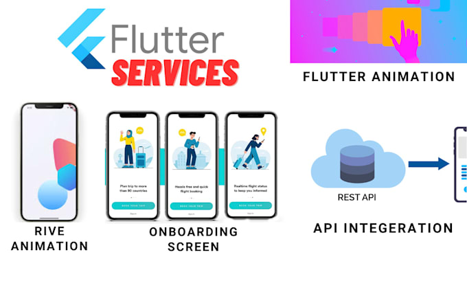 Do flutter animation, fix screen, rive animation, onboarding by ...