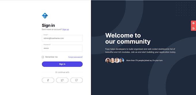 Create react app using fuse react theme by Code_baker | Fiverr