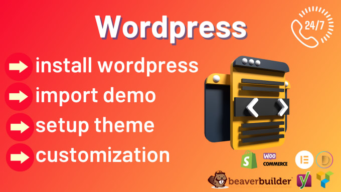 Install Wordpress Setup Theme Do Customization By Mrtajfun25 Fiverr