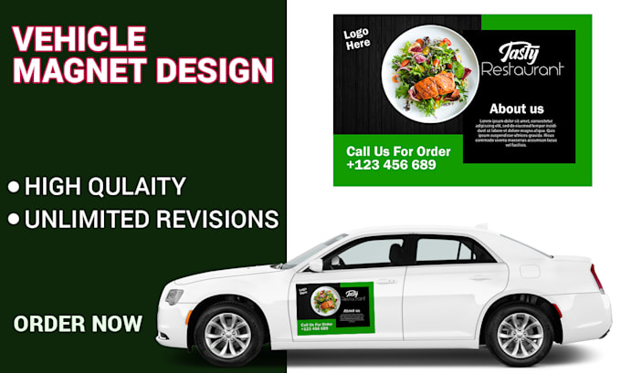 Design custom vehicle door magnet designs by Guri7_gurpreet | Fiverr