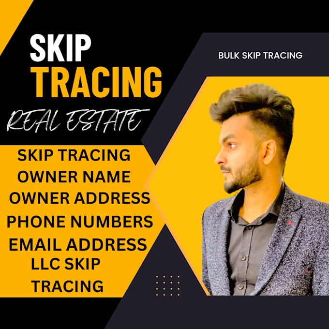 Do skip tracing for real estate with affordable price by Itsmefaisu001 | Fiverr