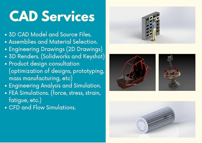 Design 3d models and assemblies along with 2d drawings and simulations ...