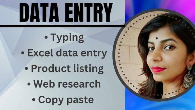 Do fastest data entry in one day, internet research by Priyahidau | Fiverr