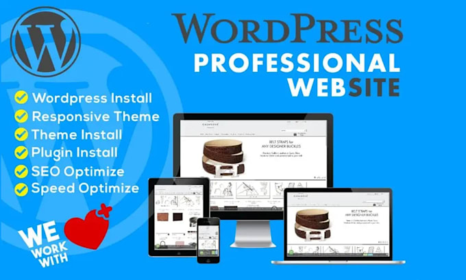 Create professional wordpress website with design and development by ...