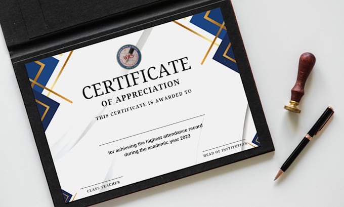 Design professional certificates and awards by Ateeb119 | Fiverr