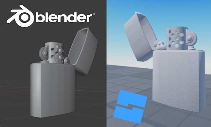 Model simple assets in blender for roblox studio by Dogeinspace | Fiverr