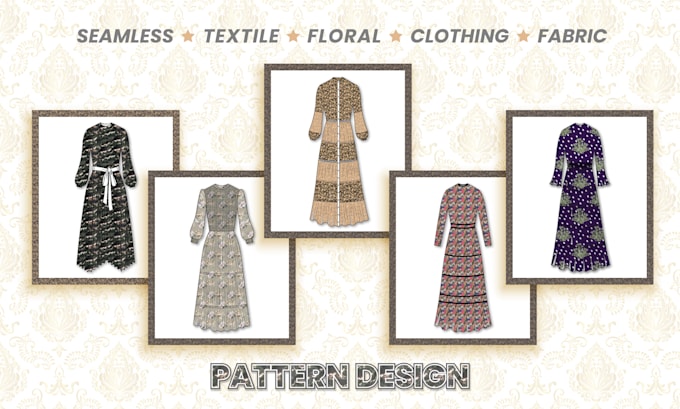 Design seamless textile or fabric pattern by Nazgraphics17 | Fiverr