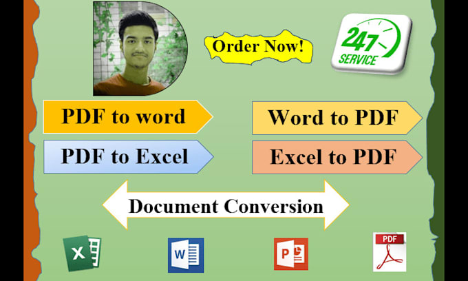 Do pdf to word , pdf to excel , any document conversion by Aritro_saha | Fiverr