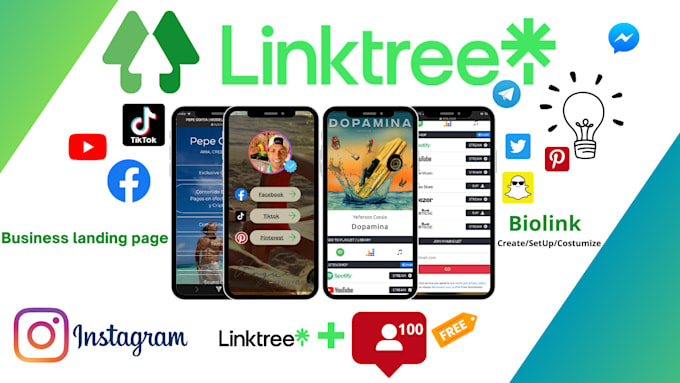 Por ti, el mejor linktree que podrás ver en tus redes by Orianavitti | Fiverr