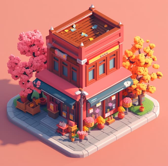 Design your isometric shops by Shaman11 | Fiverr