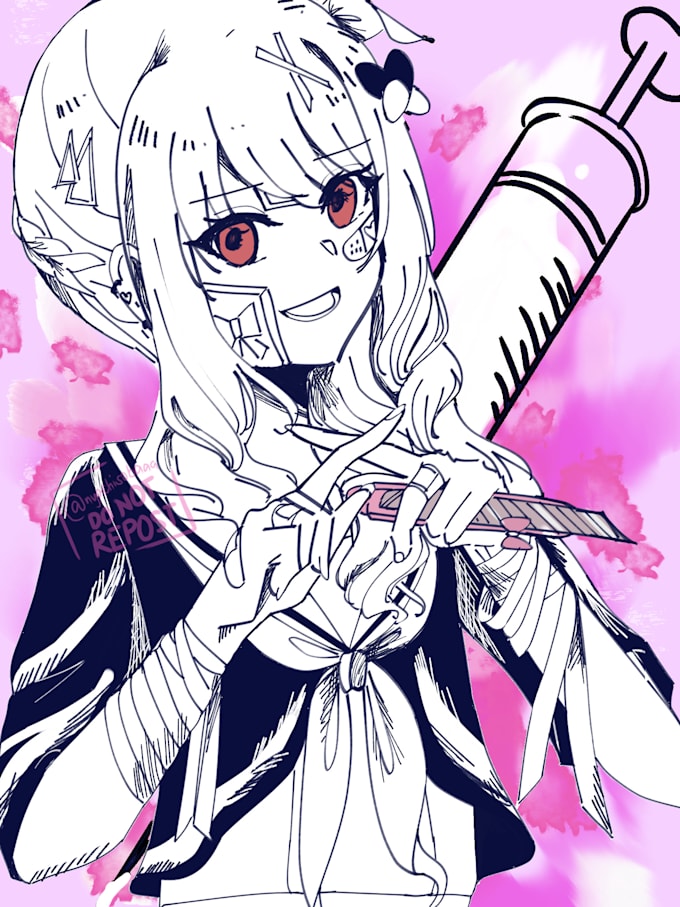 Draw Your Ocs Or Fanarts In My Anime Style By Nyakisobaaa Fiverr