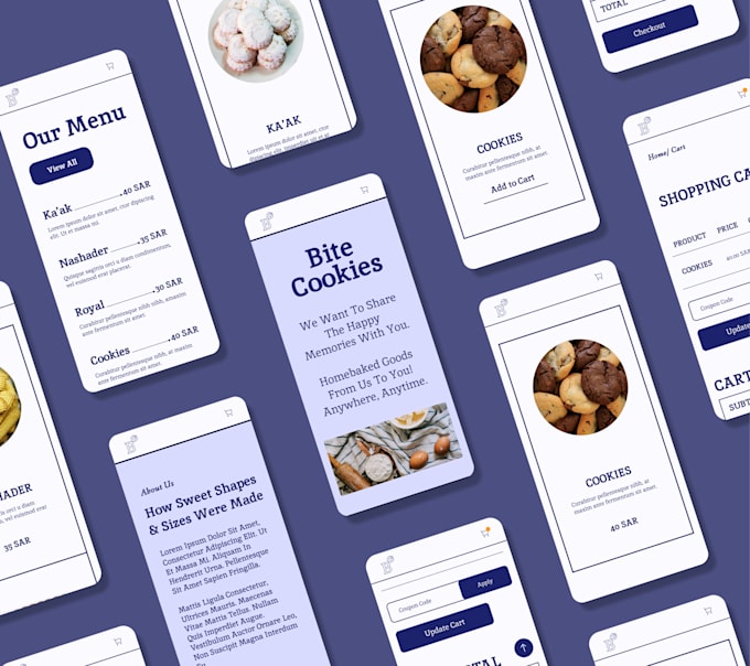 Create uxui design for web and mobile in figma or adobexd by Rayanelsir | Fiverr