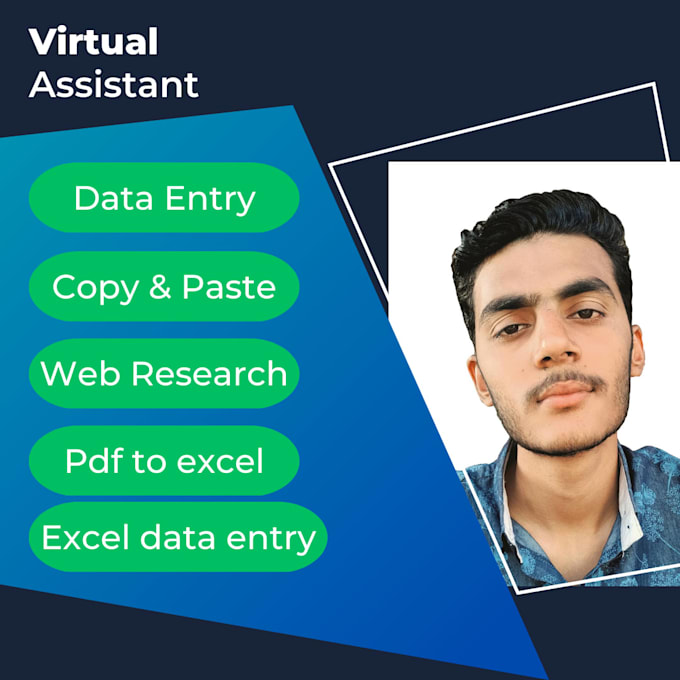 Do data entry excel, copy paste, web research, pdf to excel by Gulfam999 | Fiverr