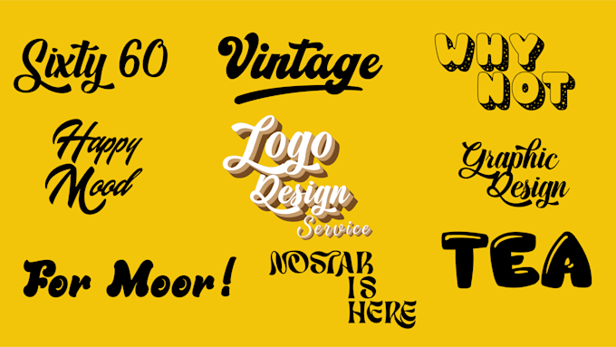 Design cool lettering logo by Mahdinait | Fiverr