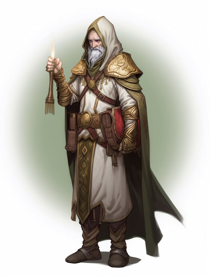 Design realistic fantasy dnd game character illustration by ...
