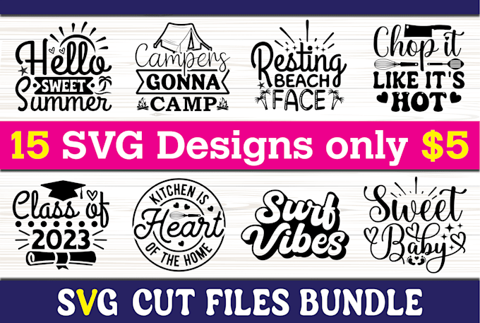 Provide best selling svg cut files bundle and t shirt designs for your ...