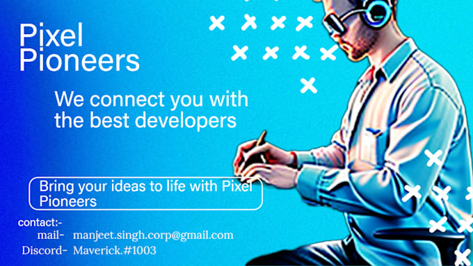 Develop websites and discord bots and also we got skills in python and ...