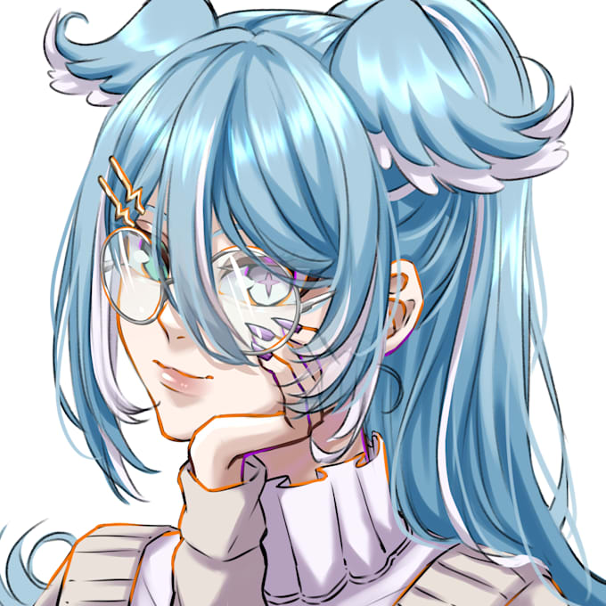 Draw anime icon or pfp by Nellxd_ | Fiverr