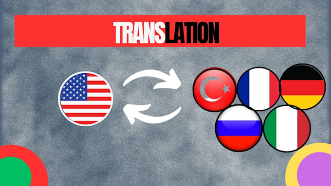 Translate to english, french, german, russian and italian by ...