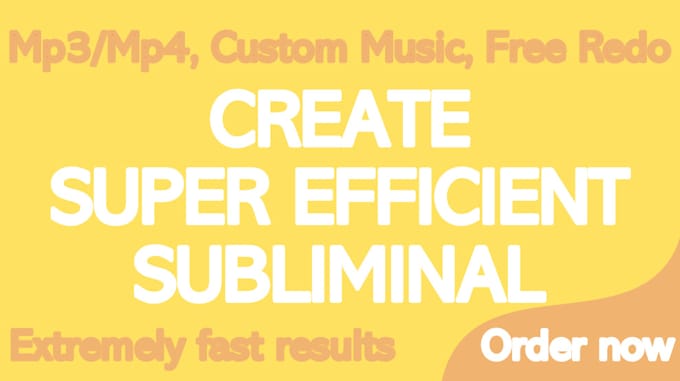 Create a extremely powerful subliminal audio by Tringili_uwu | Fiverr