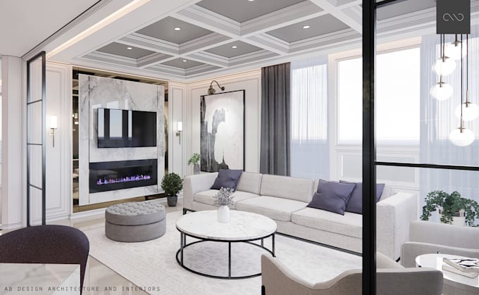 Do interior design with 2d and 3d details by Abdesign_barry | Fiverr