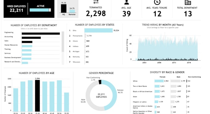 Create insightful and professional power bi dashboard by Priyankaj1311 ...