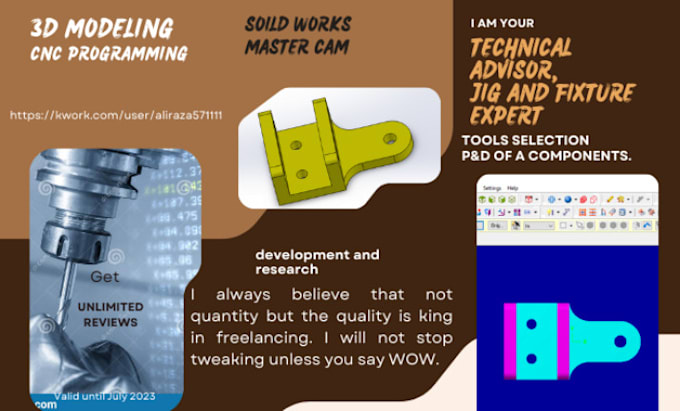 Design your jig and fixture for cnc milling by Sheikhrazaali | Fiverr