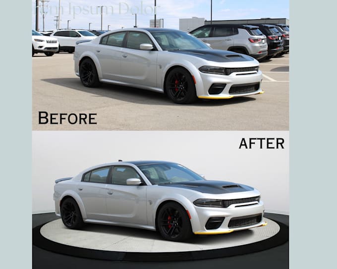 Create shadow for cars and change backgrounds for images by ...