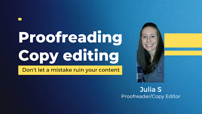 Proofread and copy edit any document by Juliasimmonspnw | Fiverr