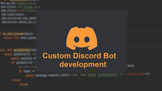 Create a custom discord bot for you by Junzer104 | Fiverr