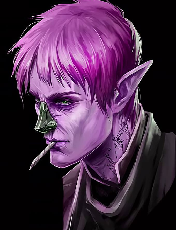 Make an fantasy art of your dnd, oc character by Jagucceon | Fiverr