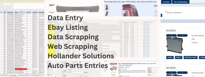 Provide accurate auto parts data entry and hollander mapping services ...