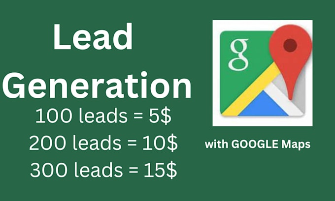 Find leads, scrape google maps online by Farazahmed808 | Fiverr
