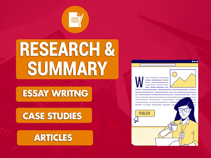 Do essay writing , research ,case study, summary, article by Sajjaddhussain | Fiverr