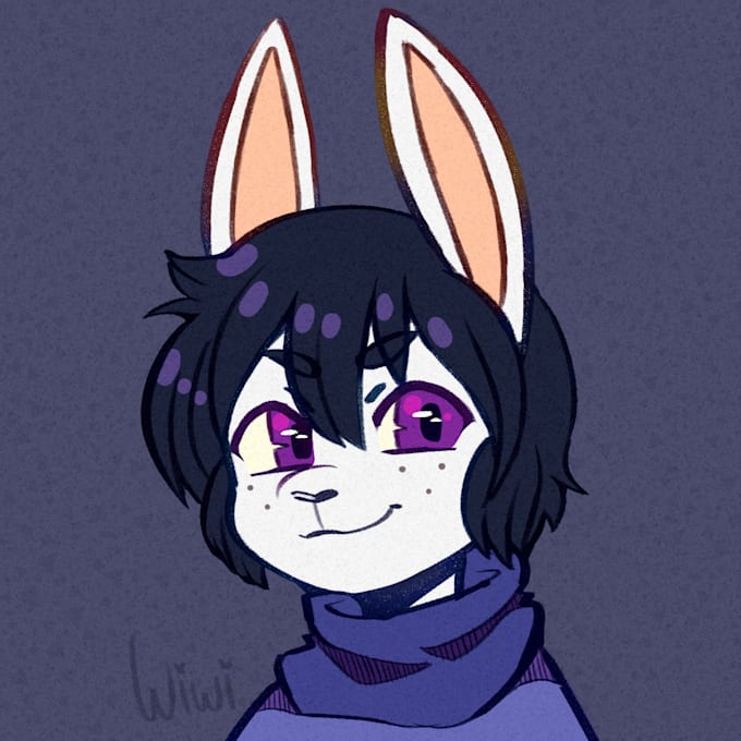Make a chibi furry icon by Galaxybunnyart | Fiverr