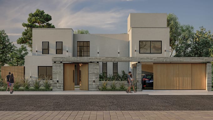 Create 3d model and render realistic exterior by Juansantillann | Fiverr