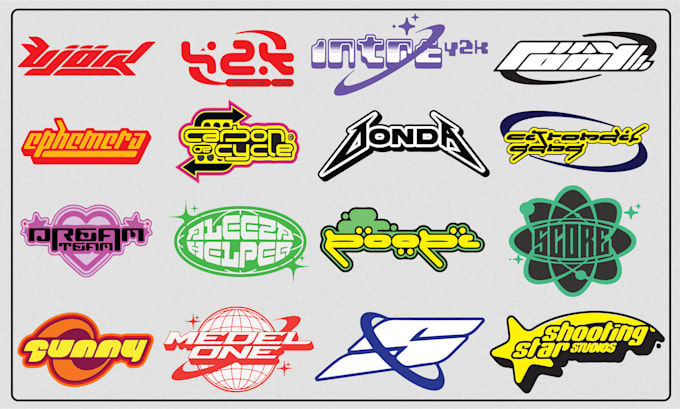 Create professional y2k clothing and modern streetwear logo for your ...
