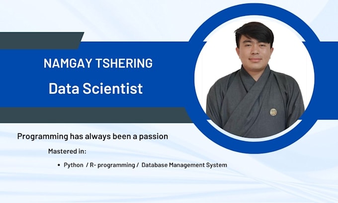 Code your python projects and tasks by Namgay_t | Fiverr Code your python projects and tasks by Namgay_t | Fiverr