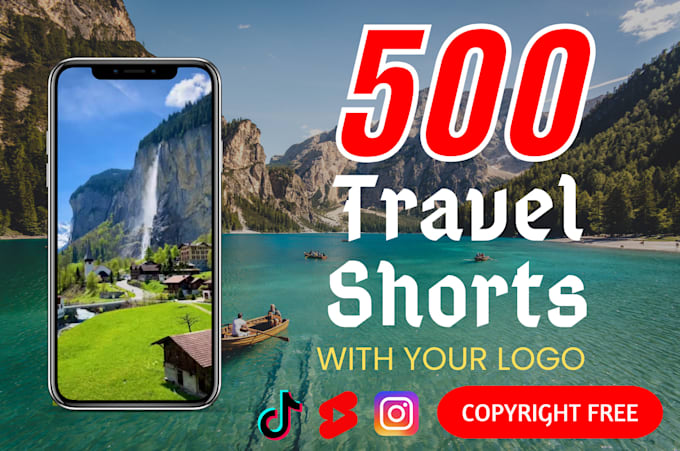 Create 500 travel youtube shorts and instagram reels by Short_studio ...